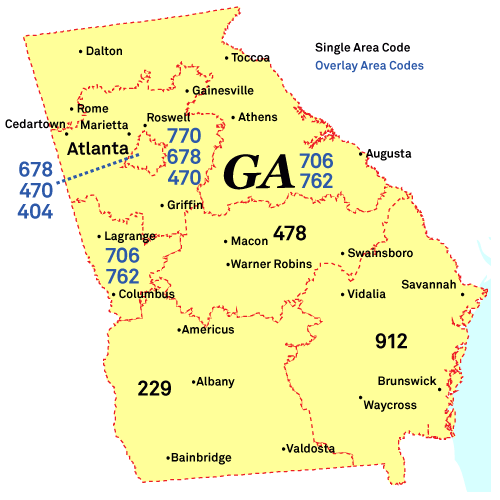 678 Area Code - Atlanta, GA | TeraCodes